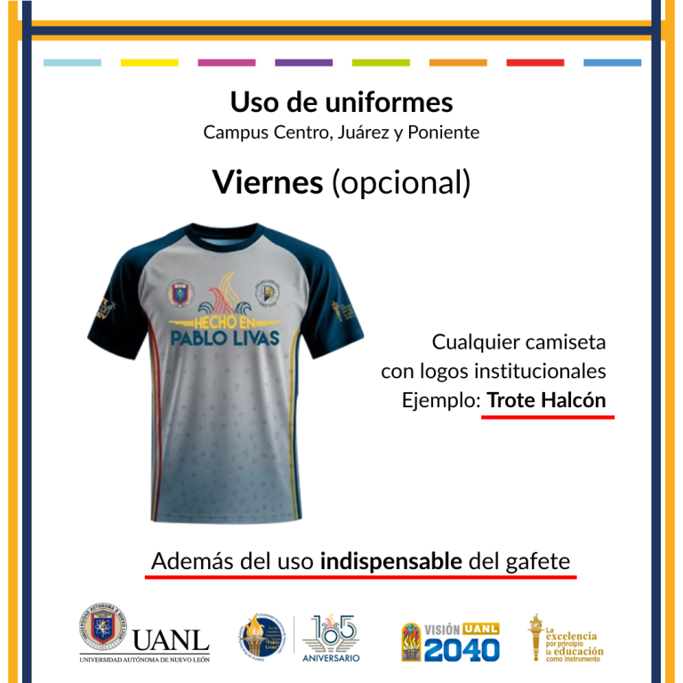 Uso de uniforme - Preparatoria Pablo Livas